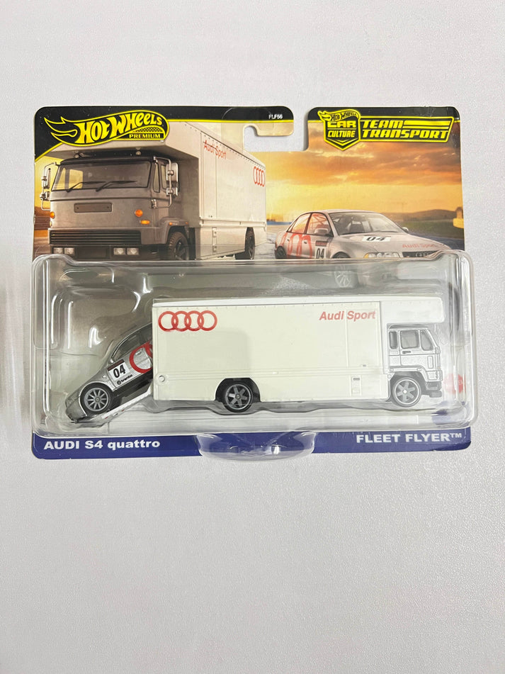 TEAM TRANSPORT - HOT WHEELS - AUDI S4 QUATTRO / FLEET FLYER – Its Fun