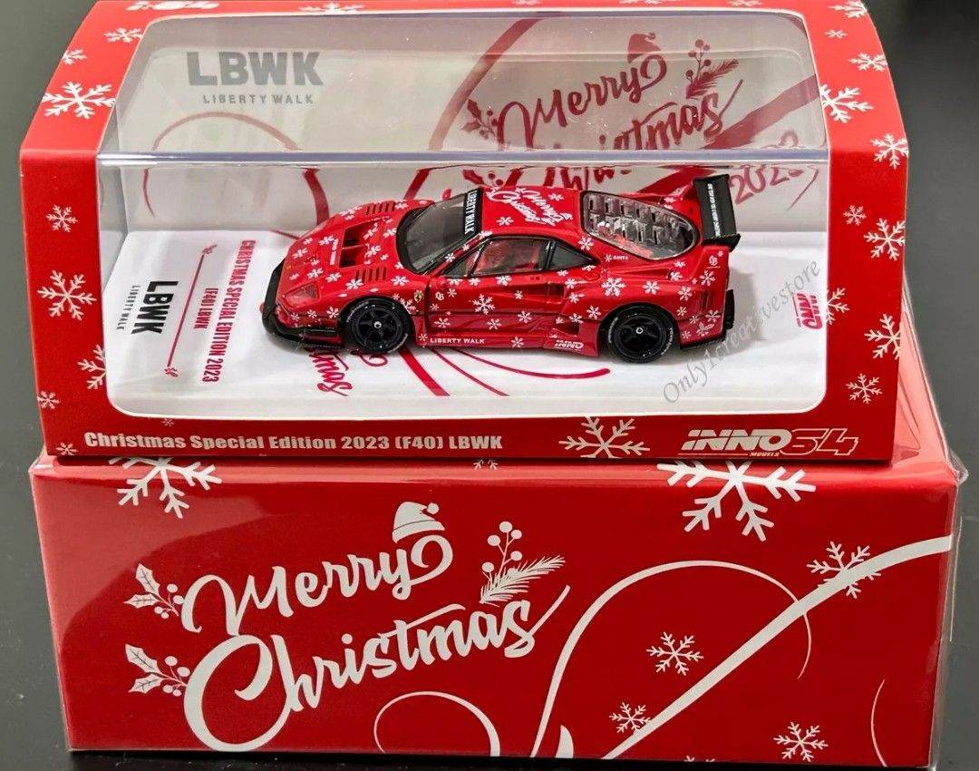 INNO64 - LBWK FERRARI F40 CHRISTMAS SPECIAL EDITION - SEALED PACK ...
